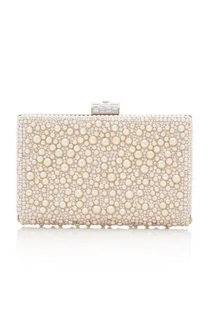Valentino Garavani Berthe Pearl-embellished Minaudiere