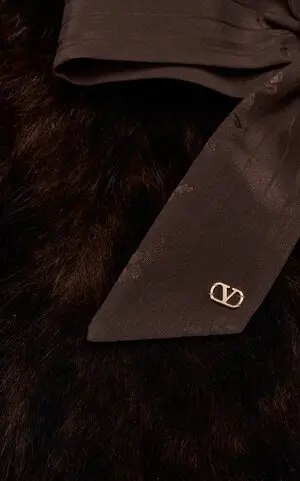 Valentino Garavani Feathers & Fur Stole