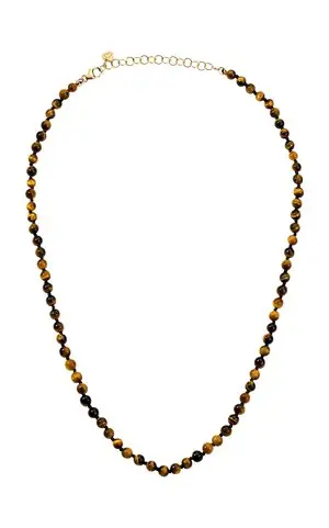 EDEN PRESLEY Tiger's Eye Candy Bead Necklace
