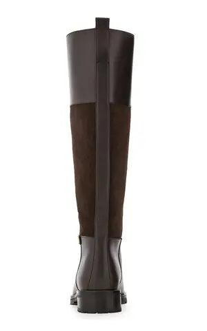 FERRAGAMO Ofely Calfskin Leather Knee Boots