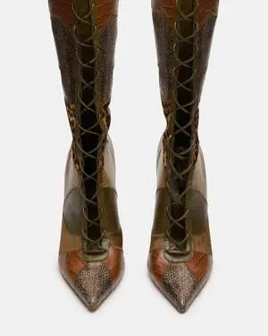 Steve Madden Marelyn Wide Calf Lace-up Boots