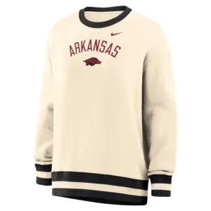 Nike Phoenix Oversized Crew-neck Sweatshirt - Brown
