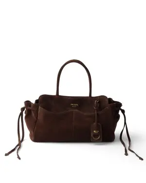 Prada Allusion Large Suede Bag