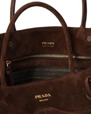 Prada Allusion Large Suede Bag