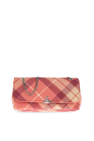 VIVIENNE WESTWOOD Plaid Bag With Logo