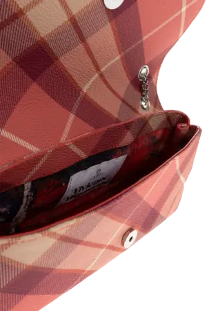 VIVIENNE WESTWOOD Plaid Bag With Logo