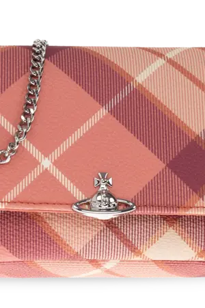 VIVIENNE WESTWOOD Plaid Bag With Logo