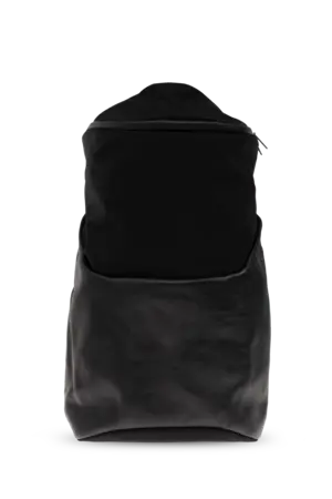 Yohji Yamamoto Backpack Made From Combined Materials - Black