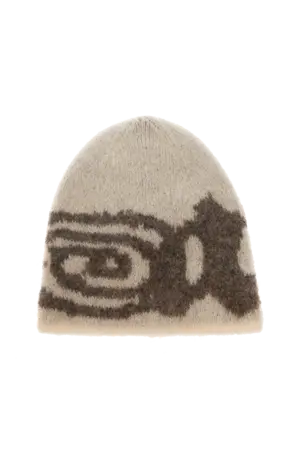 ROA Logo Beanie Hat - Cream