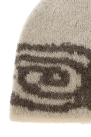 ROA Logo Beanie Hat - Cream