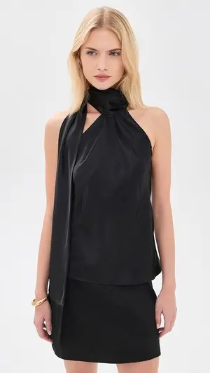REFORMATION Sabi Silk Top