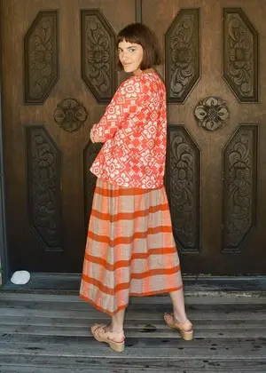 Ace & Jig Bree V-neck Button-up Blouse - Love