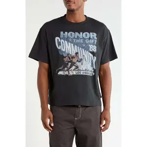 HONOR THE GIFT Community Cotton Graphic T-shirt - Black