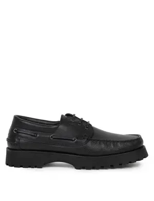 BOBBIES Leif Boat Shoes - Caviar