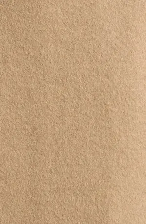 Calvin Klein Boyfriend Double Breasted Wool Blend Coat - Camel