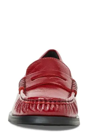 Aquatalia Tabitha Water Repellent Penny Loafer - Rouge Naplak