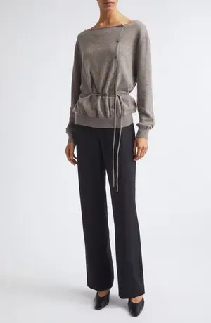 ST. AGNI 90s Rouleau Minimal Wool Pants