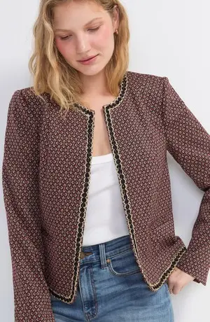 LIVERPOOL Gold Trim Jacquard Jacket