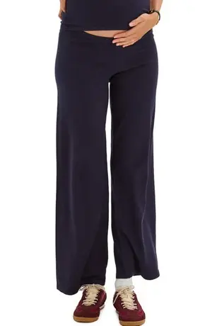 Hatch The Softsculpt Knit Celeste Pant Navy