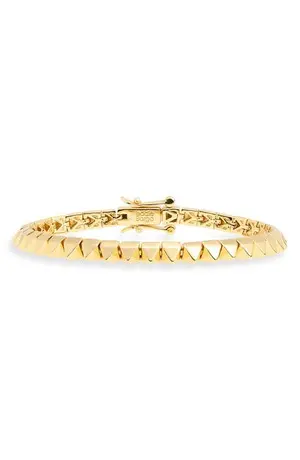 EDDIEBORGO Pyramid Tennis Bracelet - Gold