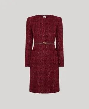 REALLY WILD CLOTHING Audrey Boucle Belted Coat
