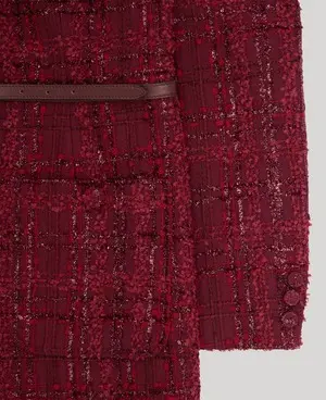 REALLY WILD CLOTHING Audrey Boucle Belted Coat