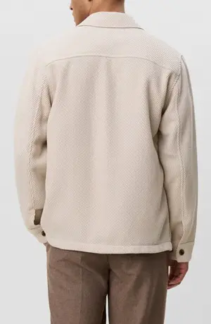 LES DEUX Twill Overshirt - Ivory