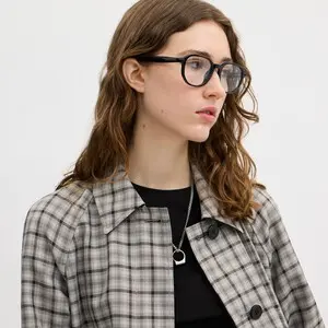 COACH Clip-on Round Sunglasses - Black