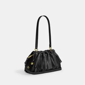 COACH OUTLET Faye Shoulder Bag With Fringe - Gold/black