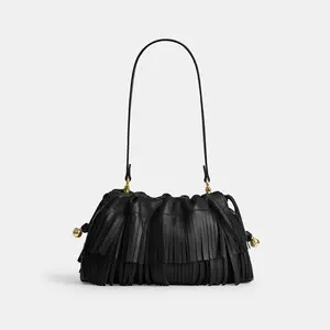 COACH OUTLET Faye Shoulder Bag With Fringe - Gold/black