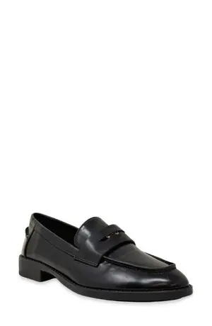 SHU SHOP Tammy Faux Leather Loafer - Black