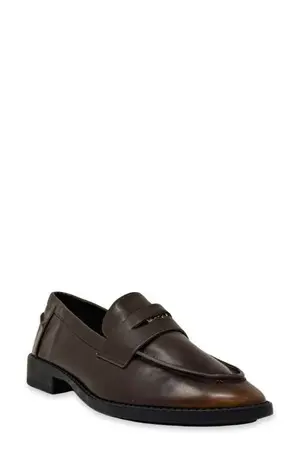 SHU SHOP Tammy Faux Leather Loafer - Brown