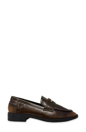 SHU SHOP Tammy Faux Leather Loafer - Brown