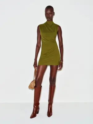 REFORMATION Amias Knit Dress - Green