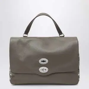 ZANELLATO Medium Postina Bag In Taupe - Grey