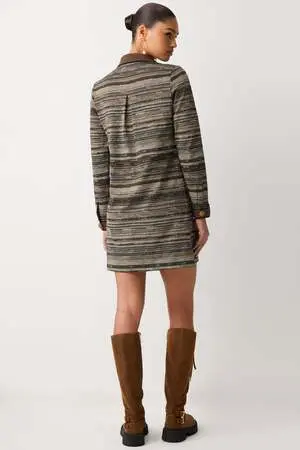 Ramy Brook Maria Printed Long Sleeve Mini Dress
