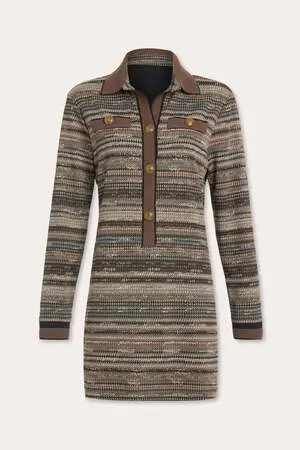 Ramy Brook Maria Printed Long Sleeve Mini Dress