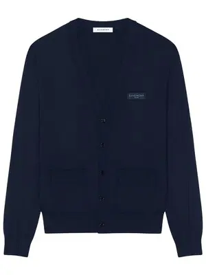 Givenchy Cardigan "couture Seam" In Wool With Grosgrain Detai