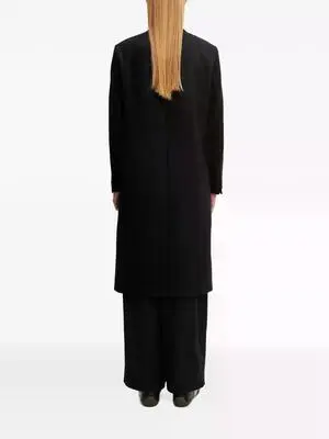 Sporty & Rich Logo-patch Single-breasted Coat