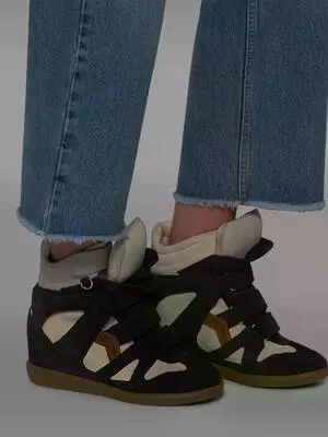 Isabel Marant Étoile Bekett Touch-strap Sneakers - Black