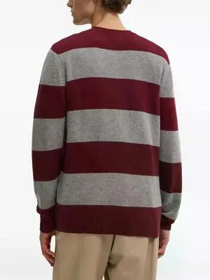LEVI'S Original Housemark Striped Logo Sweater - Red