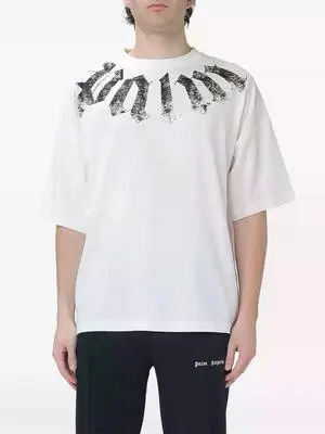 Palm Angels Logo-print Cotton T-shirt - White