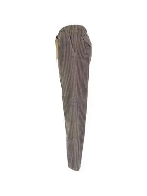 WHITE SAND Striped Corduroy Trousers