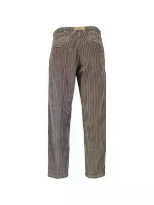 WHITE SAND Striped Corduroy Trousers