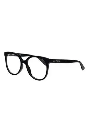 Alexander McQueen Round-frame Glasses - Black