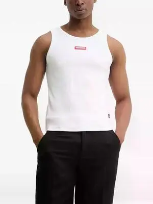 SPRAYGROUND Logo-patch Ribbed Vest - White