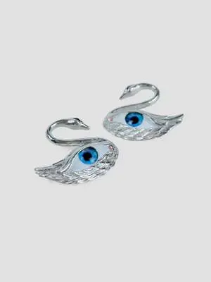 Vivetta Double Swan Mini Brooch