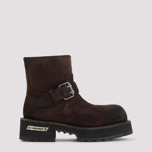 Balenciaga Venom Mini Bootie In Leather & Suede Calf Leather