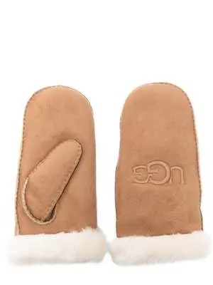 UGG Sheepskin Boot With Shearling Trim And Embroidered Logo