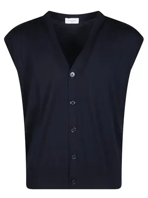 PAOLO PECORA Gilet Sweater Vest - Blu
